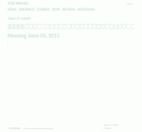 750 Words: 296,923 Words Later - Archetyped